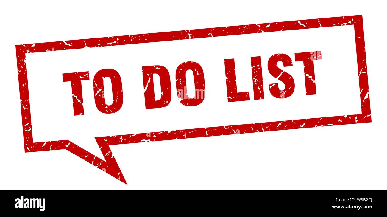 to do list sign. to do list square speech bubble. to do list Stock ...