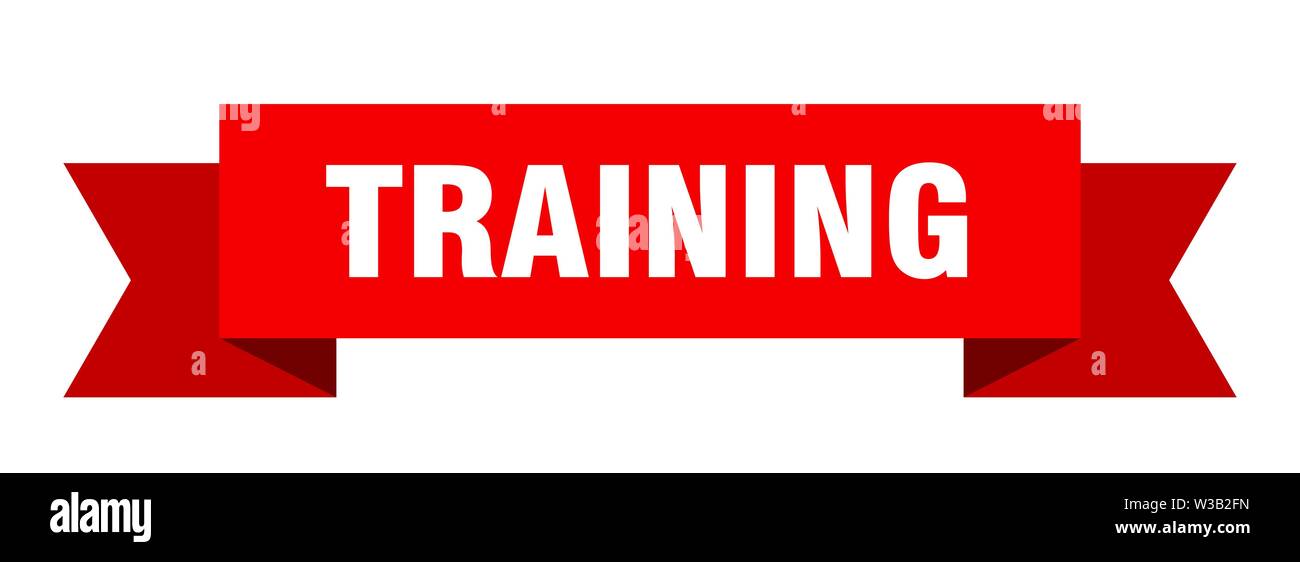 training ribbon. training isolated sign. training banner Stock Vector ...