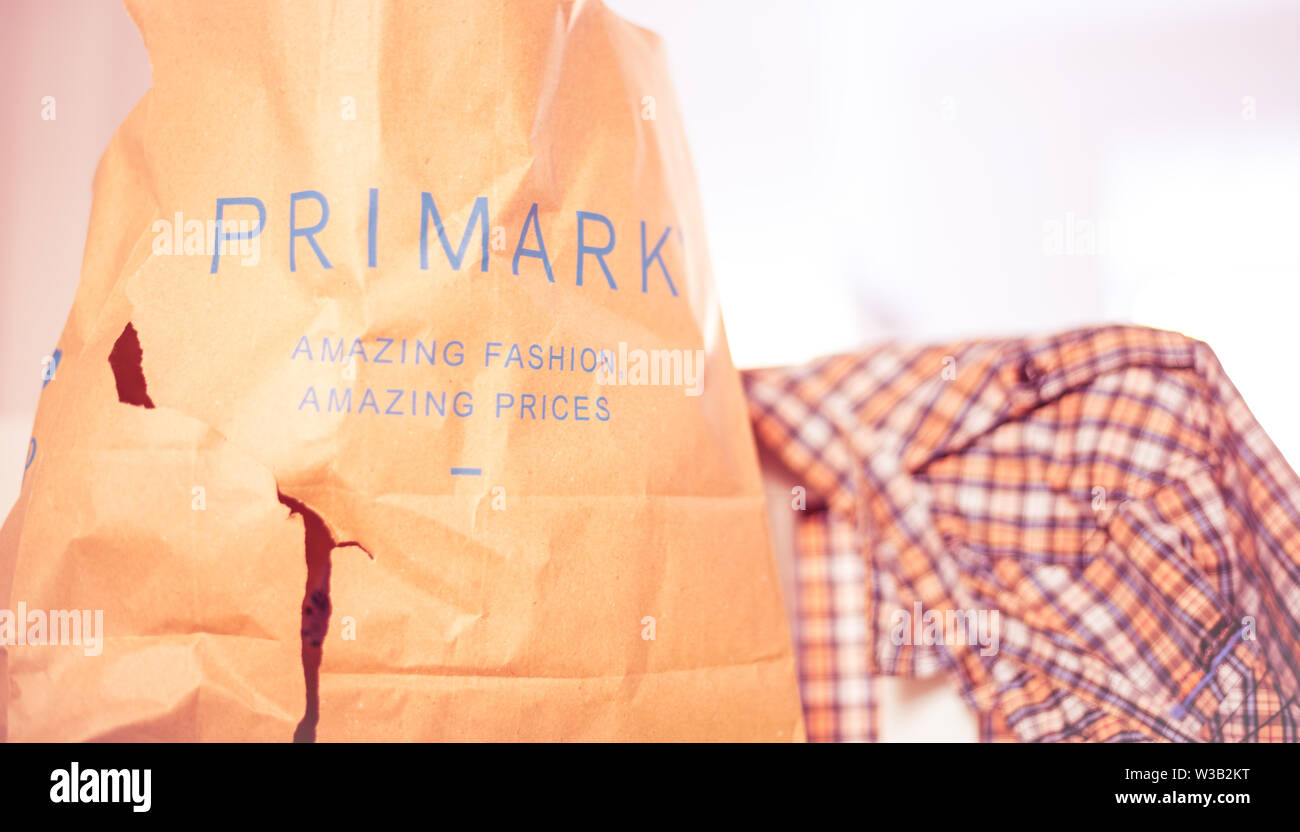 Primark paper bag hi-res stock photography and images - Alamy
