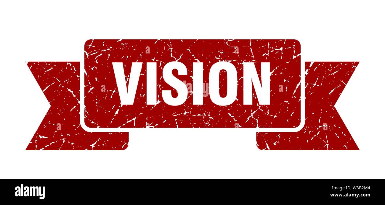vision grunge ribbon. vision sign. vision banner Stock Vector Image ...