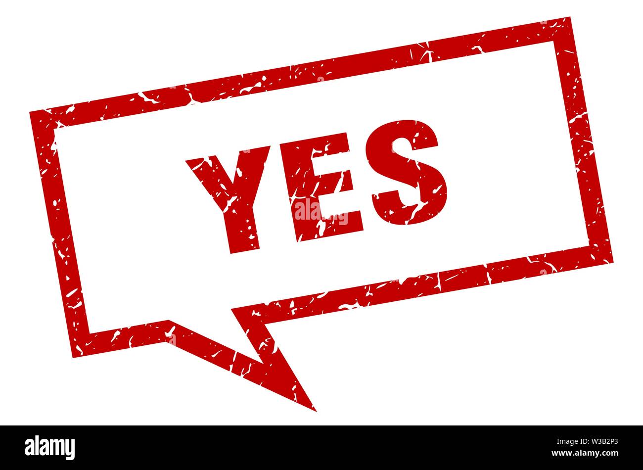 Yes single word Stock Vector Images - Alamy