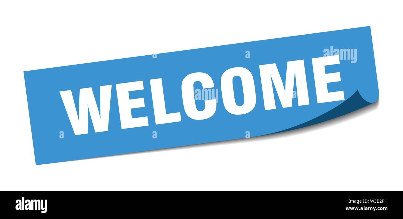 welcome sticker. welcome square isolated sign. welcome Stock Vector ...