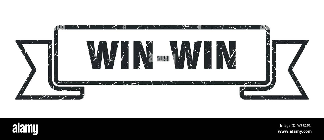 win-win grunge ribbon. win-win sign. win-win banner Stock Vector Image ...