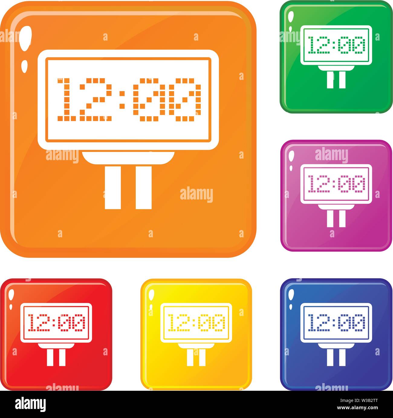 Scoreboard icons set vector color Stock Vector Image & Art - Alamy