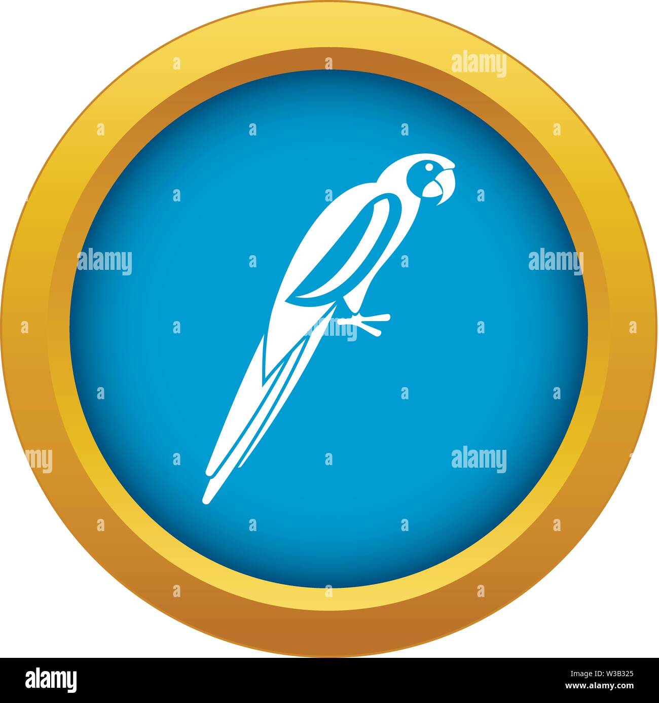 Parrot icon blue vector isolated Stock Vector Image & Art - Alamy