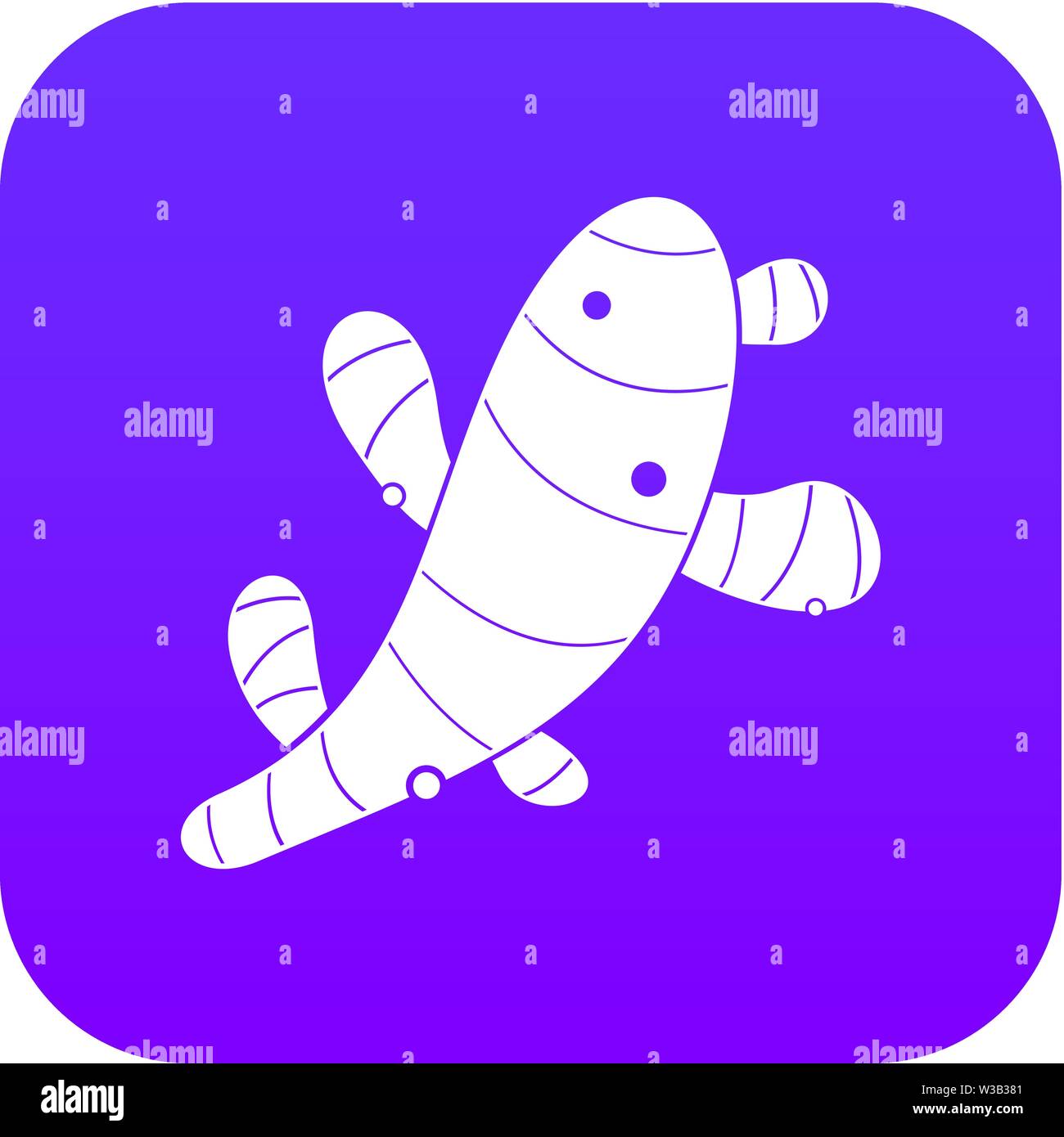 Ginger icon digital purple Stock Vector Image & Art - Alamy
