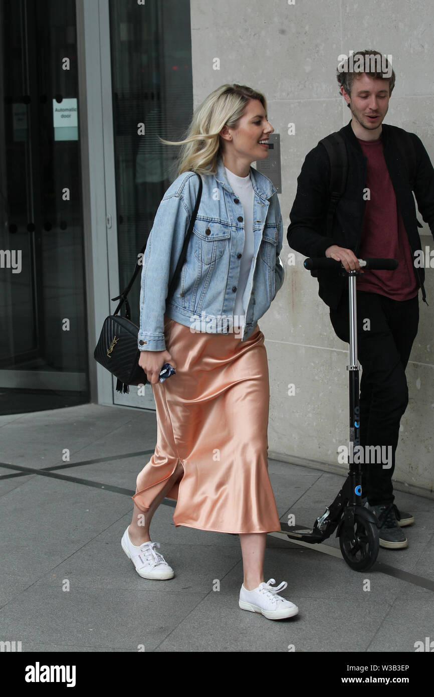 Mollie King Singer-songwriter seen at the BBC studios in London Stock ...