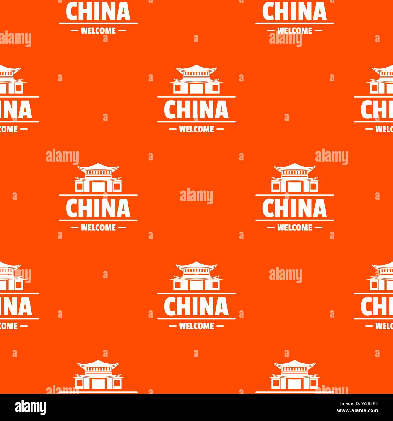 China capital pattern vector orange Stock Vector Image & Art - Alamy