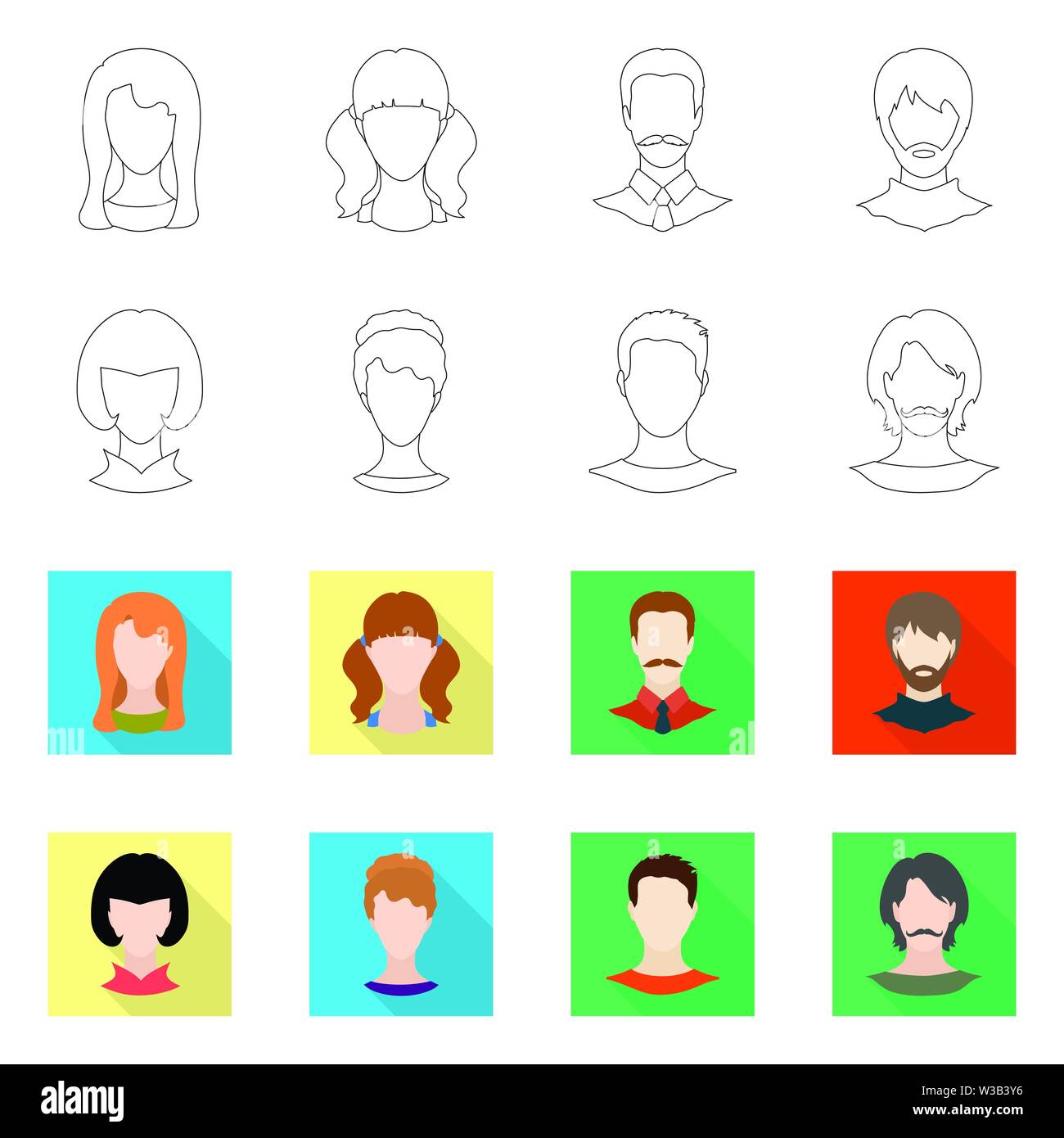 Vector illustration of professional and photo logo. Collection of ...