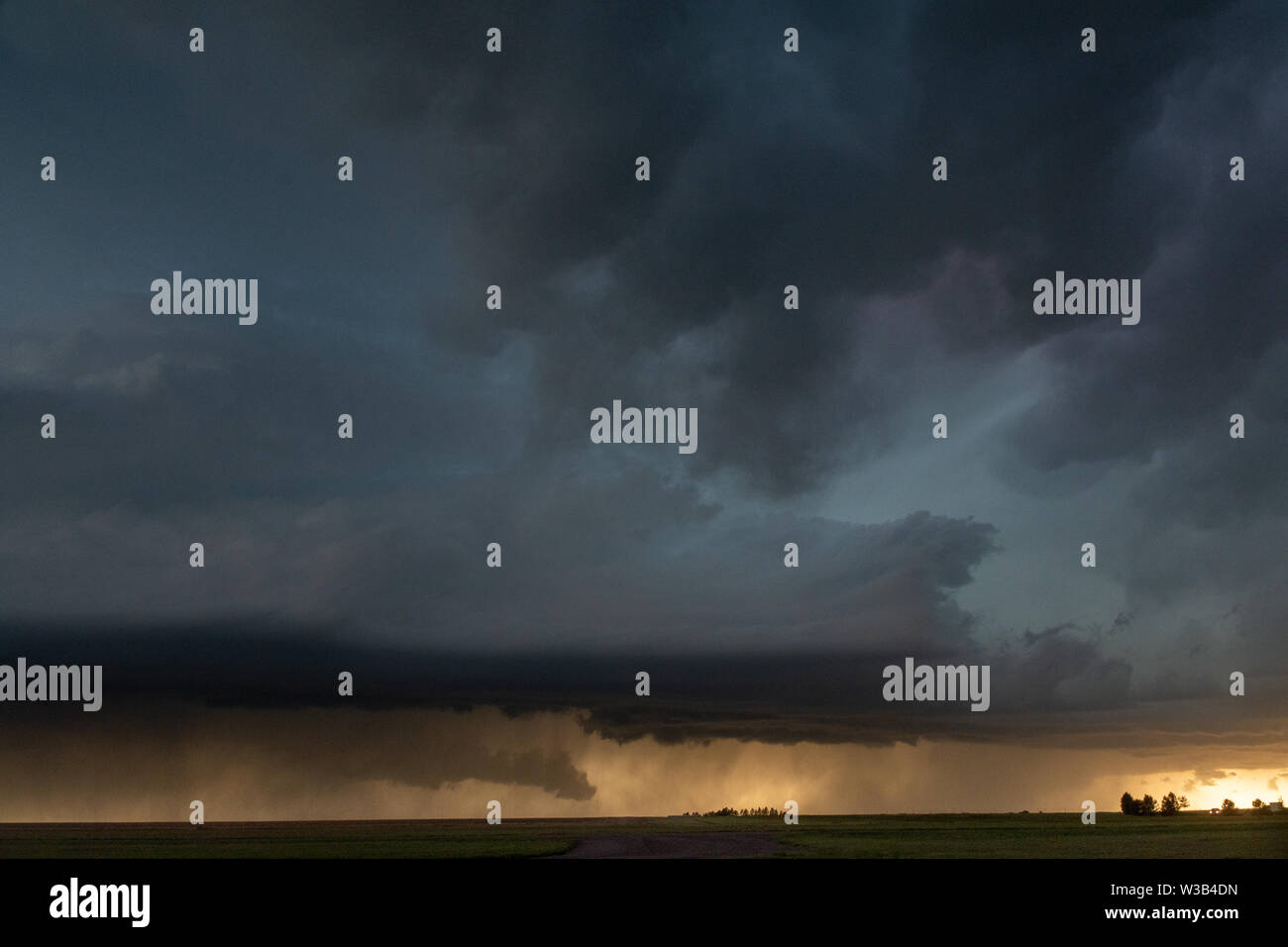 Heavy rainfall under a supercell in Colorado, USA Stock Photo - Alamy