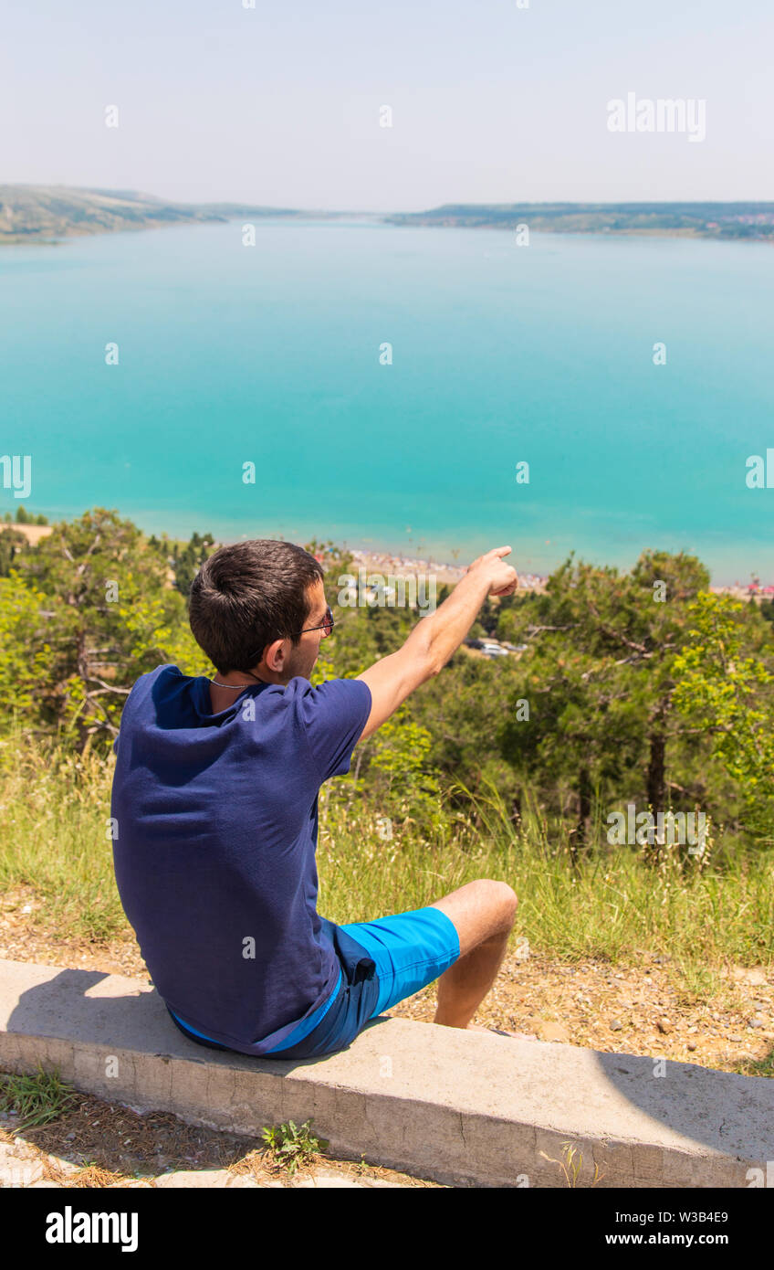 Child watching people from above hi-res stock photography and images ...