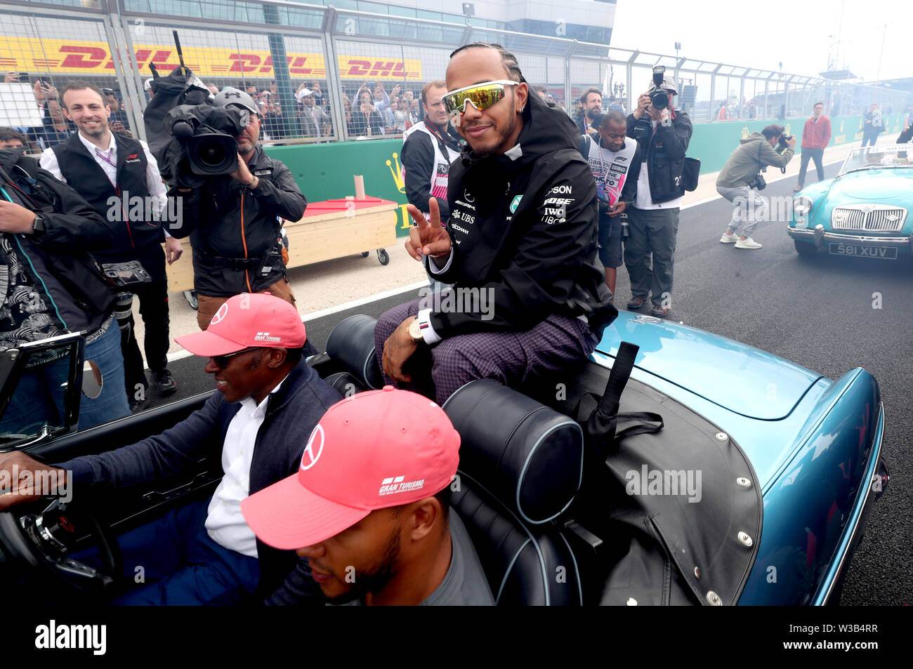 Mercedes driver Lewis Hamilton during the British Grand Prix at ...