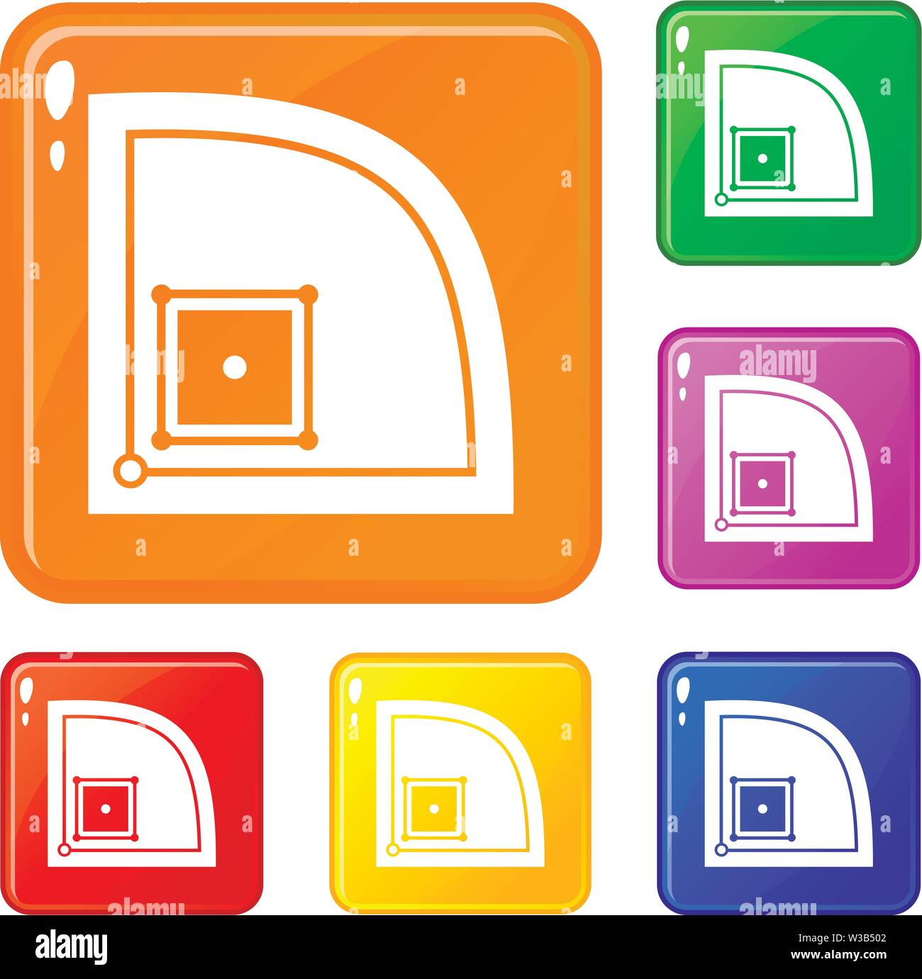 Baseball field icons set vector color Stock Vector Image & Art - Alamy