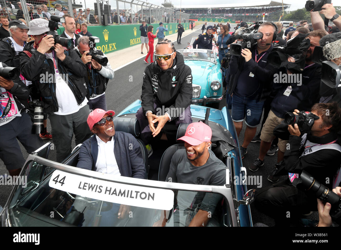 Mercedes driver Lewis Hamilton during the British Grand Prix at ...
