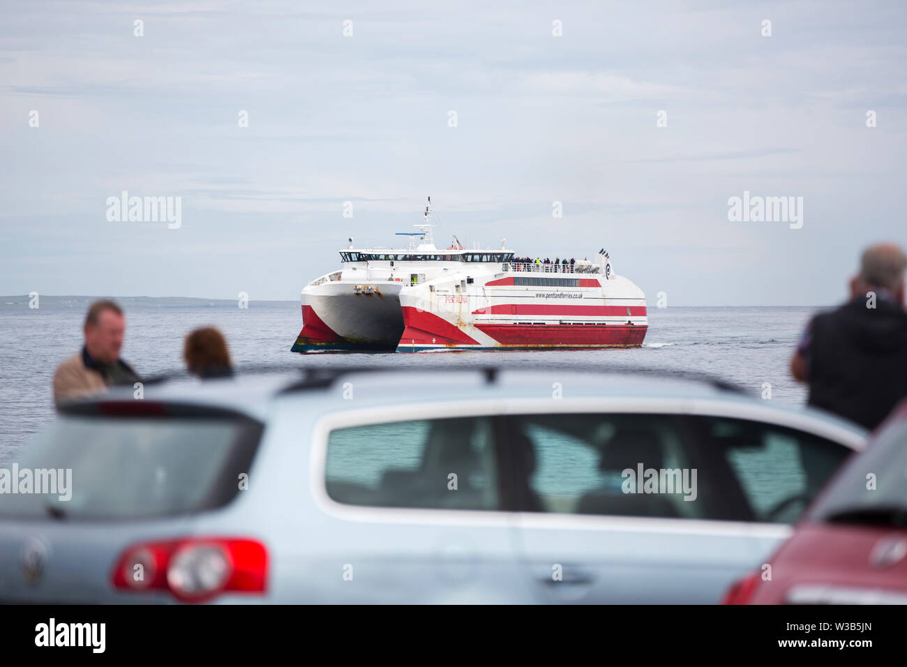 The Gills Bay, St Margarets Hope car ferry between Scotlands north ...