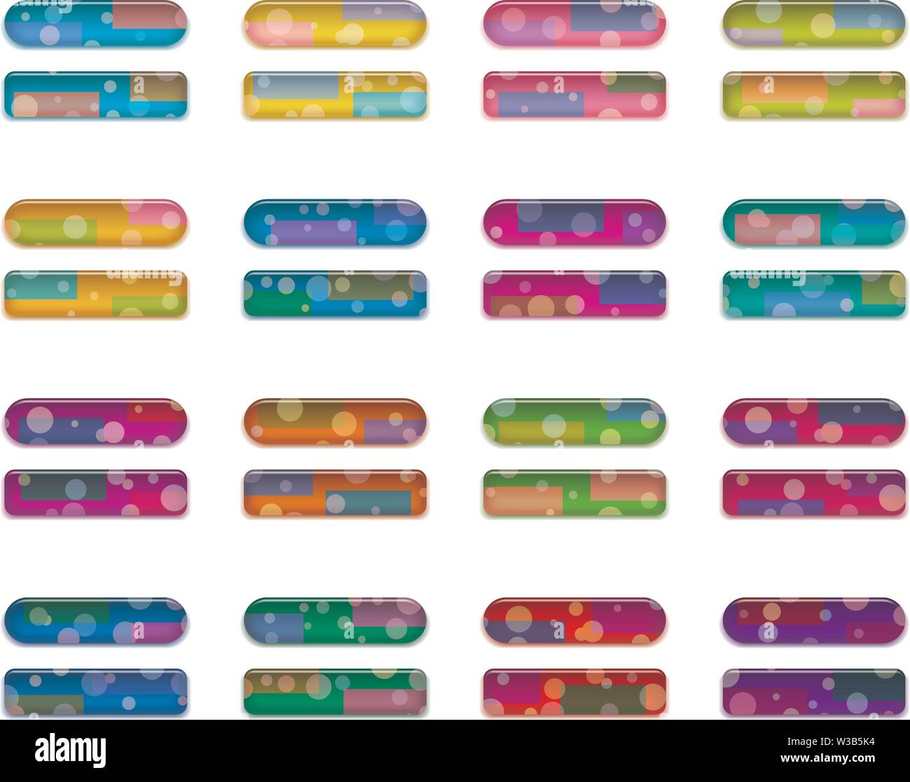 Set rectangle oval round Stock Vector Images - Alamy