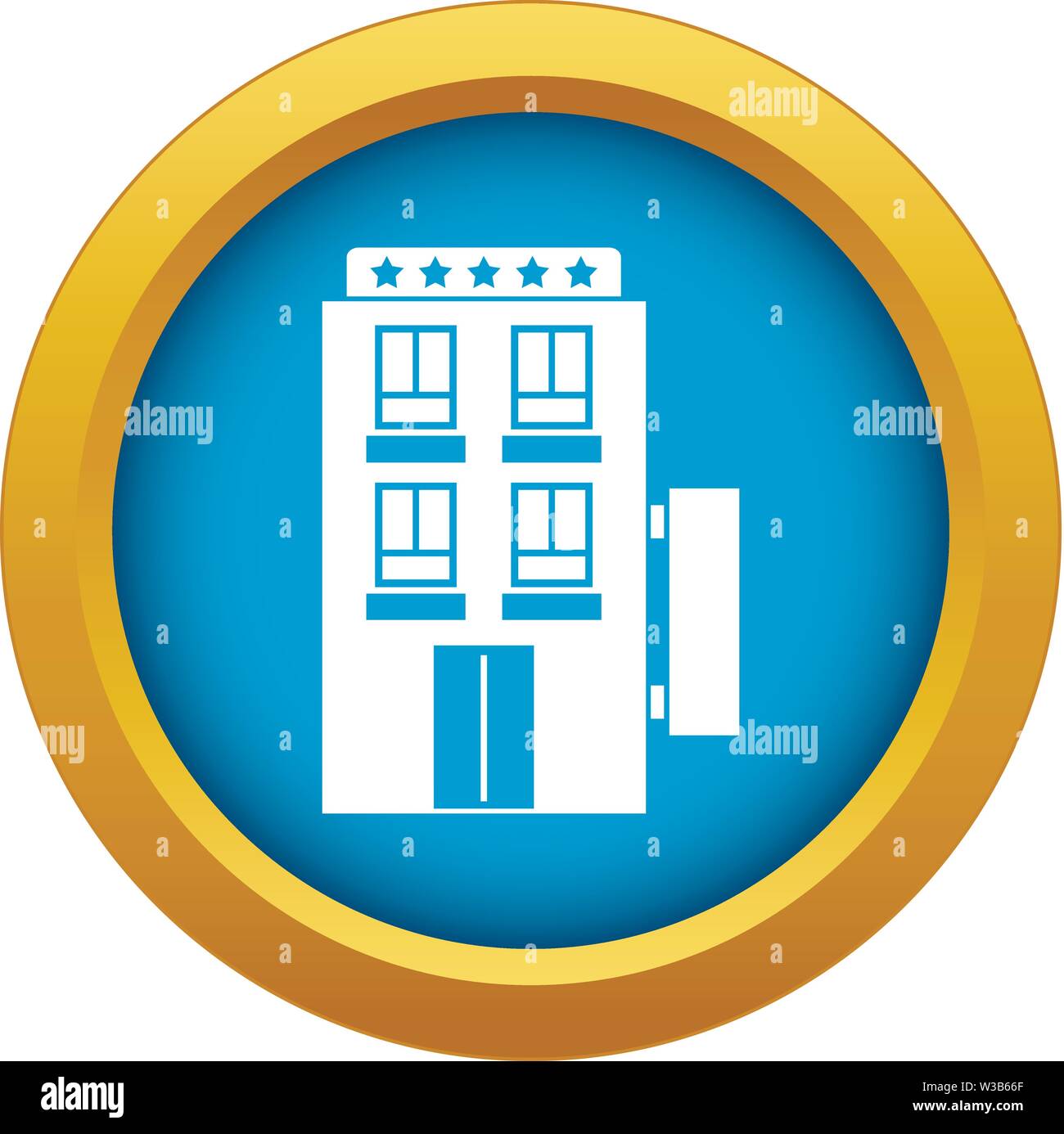 Five star hotel icon blue vector isolated Stock Vector Image & Art - Alamy