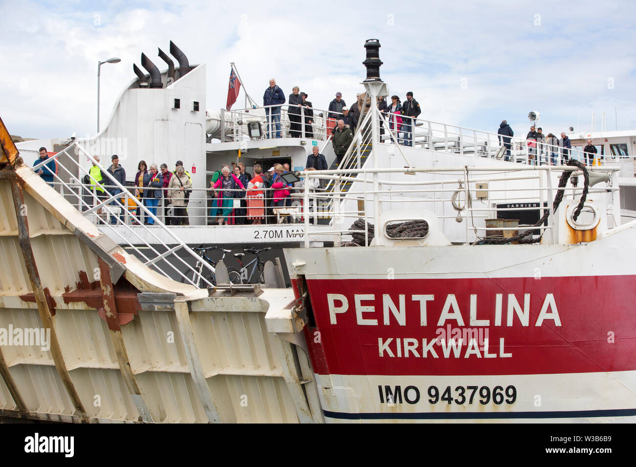 The Gills Bay, St Margarets Hope car ferry between Scotlands north ...