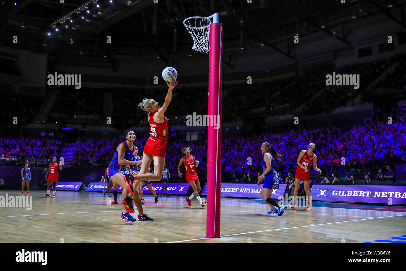 England's Helen Housby during the netball World Cup match at the M&SEngland's Helen housby Bank ...