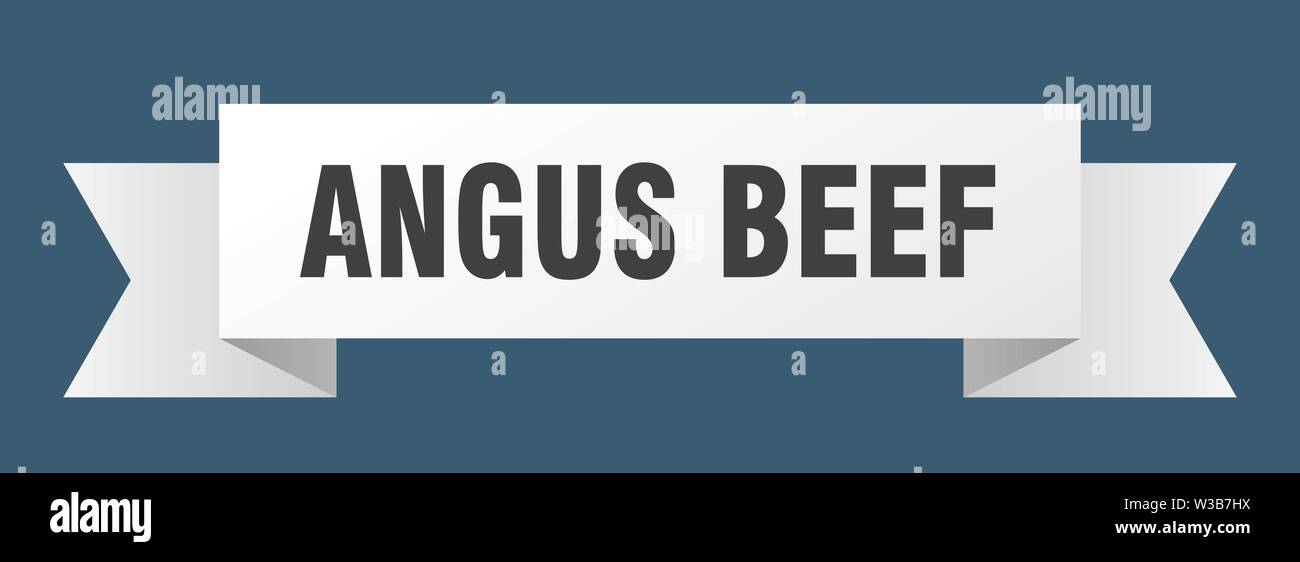 angus beef ribbon. angus beef isolated sign. angus beef banner Stock ...