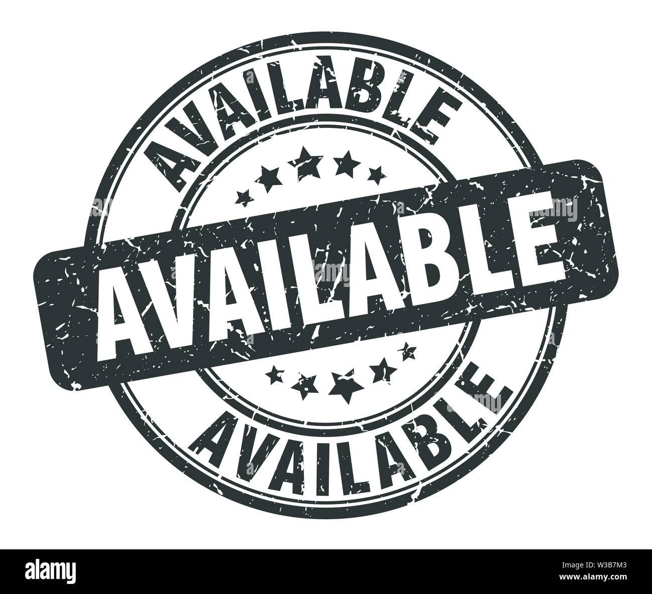available stamp. available round grunge sign. available Stock Vector ...