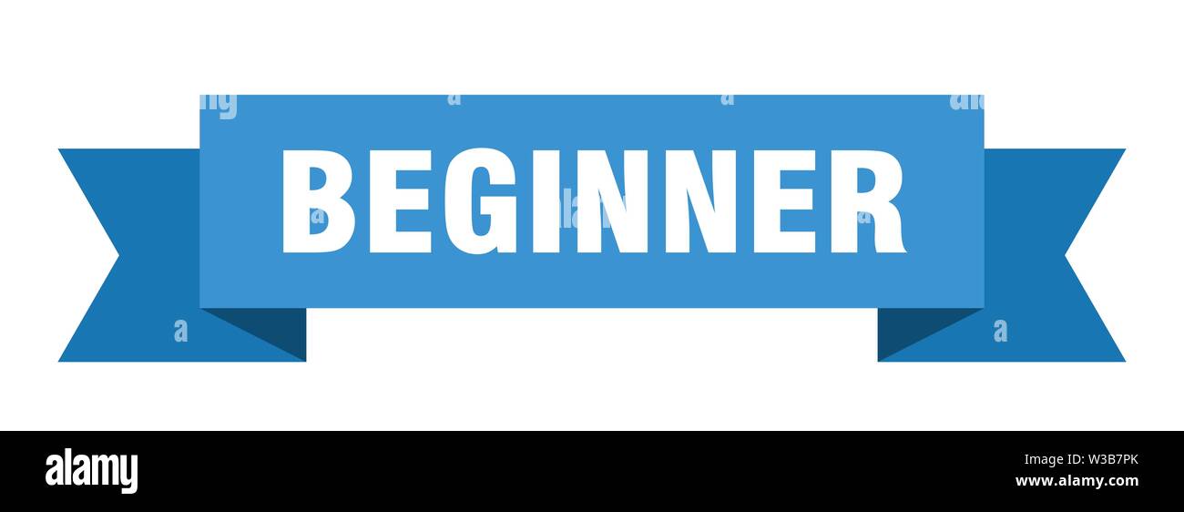 beginner ribbon. beginner isolated sign. beginner banner Stock Vector ...