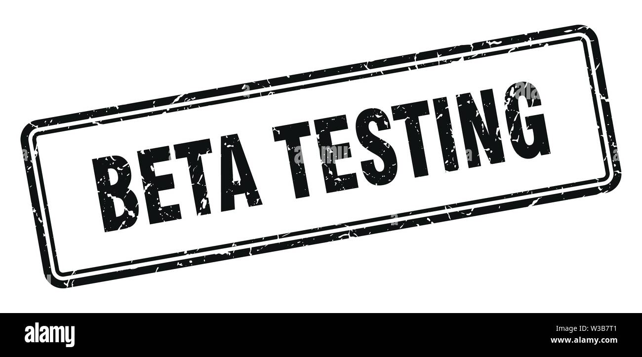 beta testing stamp. beta testing square grunge sign. beta testing Stock ...