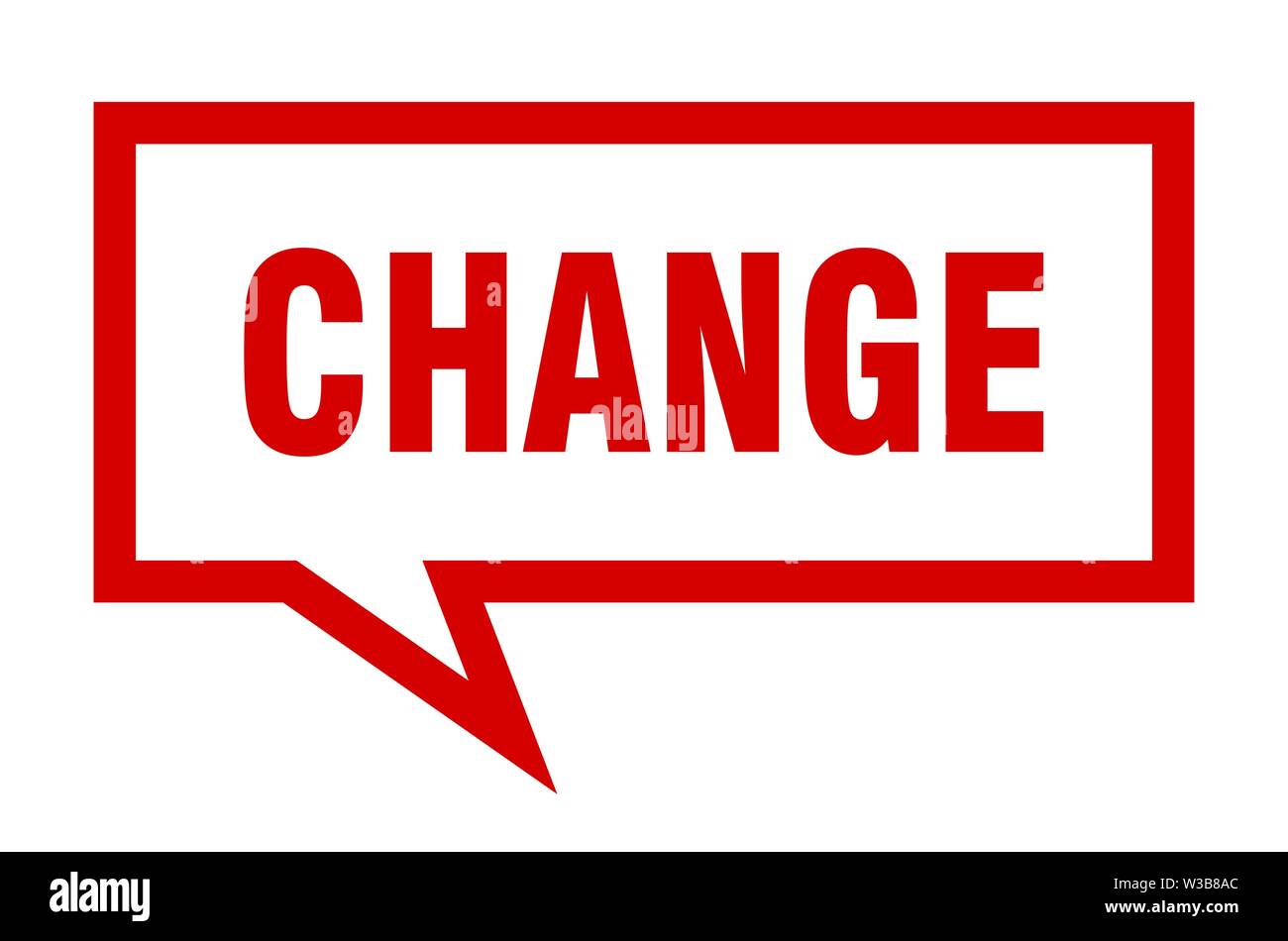 change sign. change square speech bubble. change Stock Vector Image ...