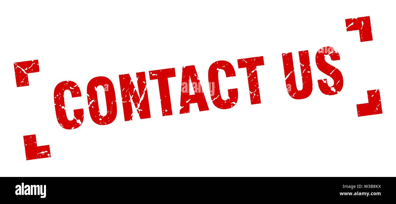 contact us stamp. contact us square grunge sign. contact us Stock ...