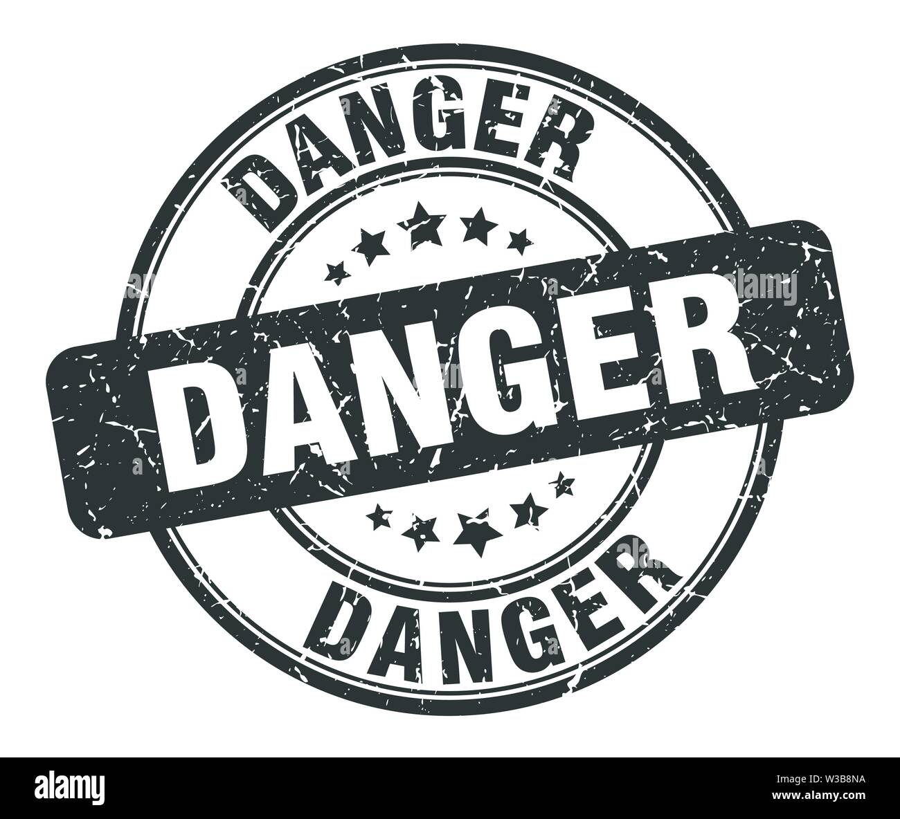 danger stamp. danger round grunge sign. danger Stock Vector Image & Art ...
