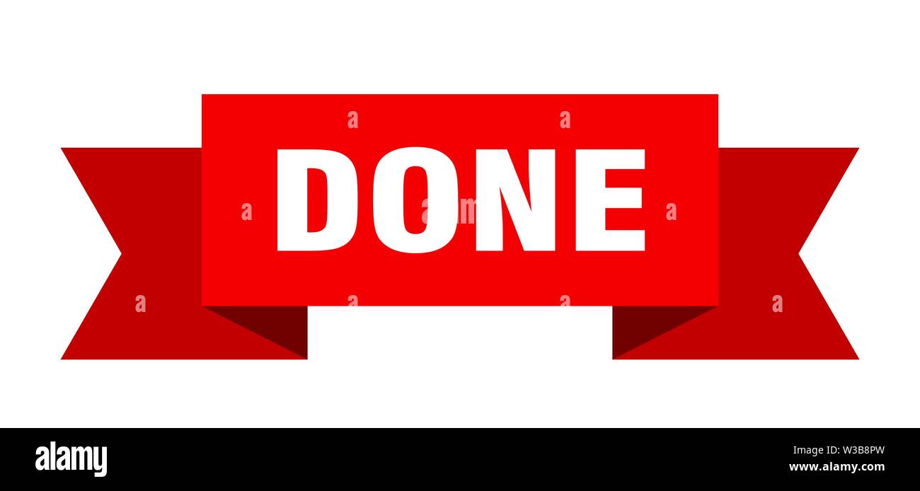 done ribbon. done isolated sign. done banner Stock Vector Image & Art ...