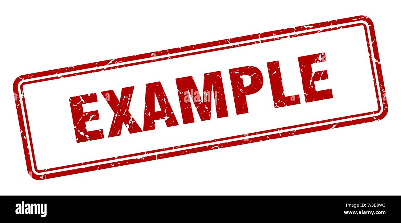 example stamp. example square grunge sign. example Stock Vector Image ...