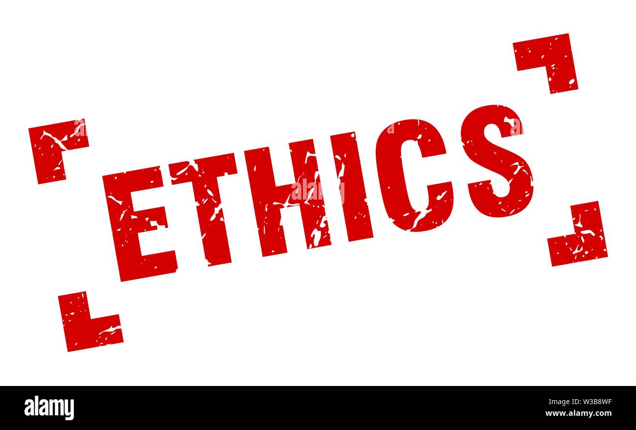 ethics stamp. ethics square grunge sign. ethics Stock Vector Image ...