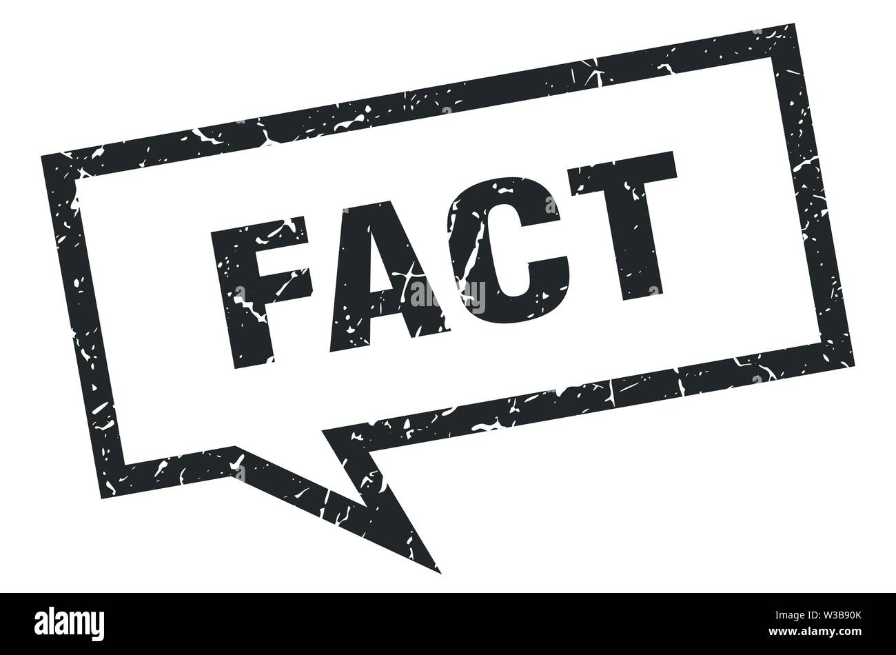 fact sign. fact square speech bubble. fact Stock Vector Image & Art - Alamy