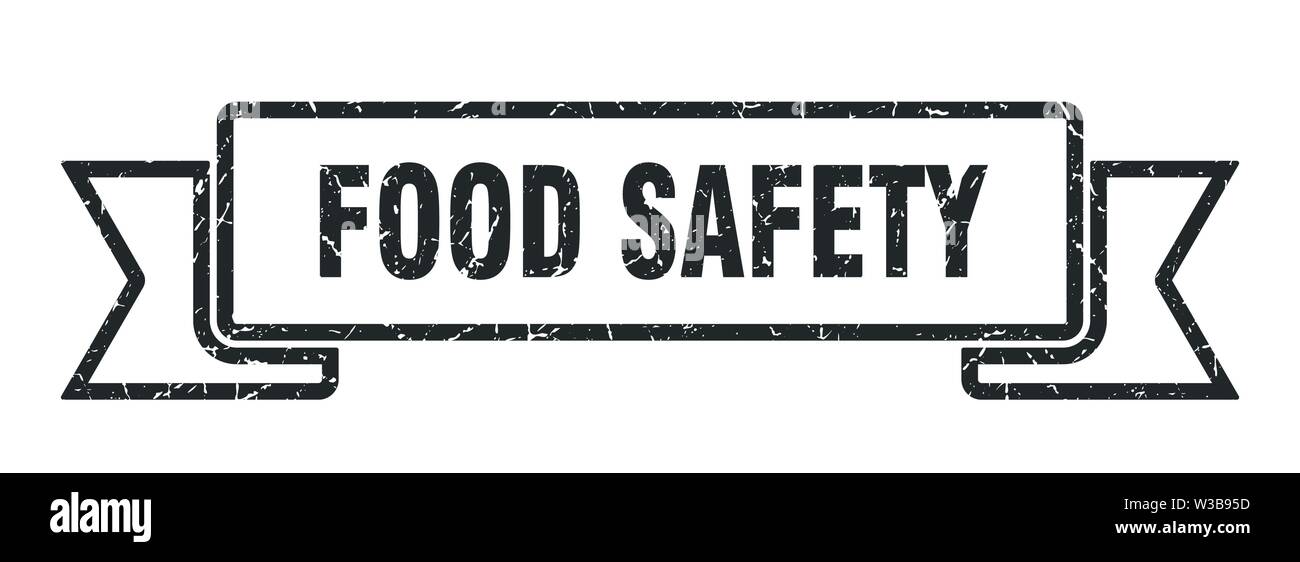 food safety grunge ribbon. food safety sign. food safety banner Stock ...