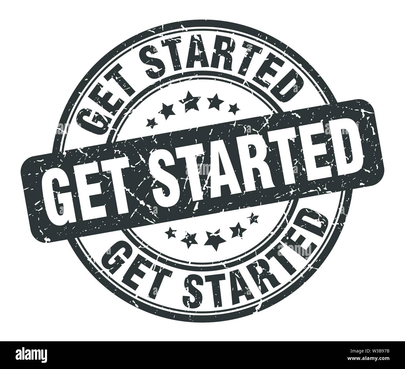get started stamp. get started round grunge sign. get started Stock ...