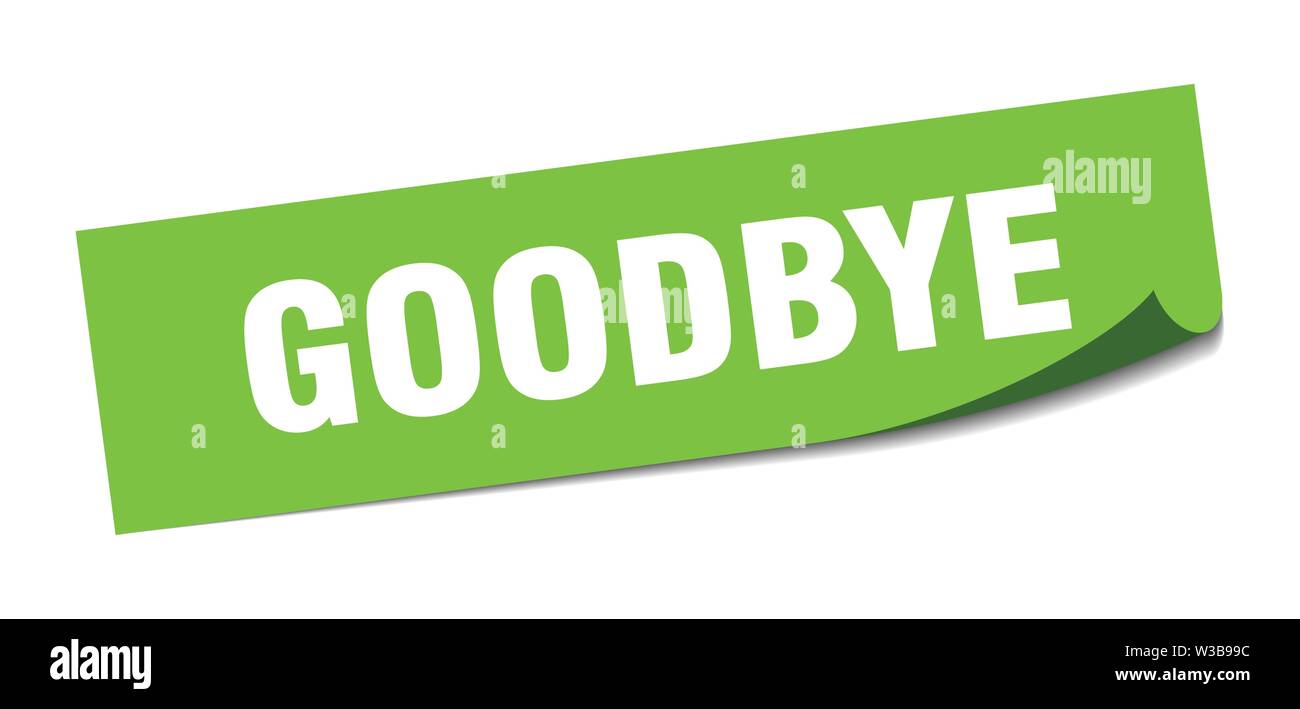 Goodbye note Stock Vector Images - Alamy