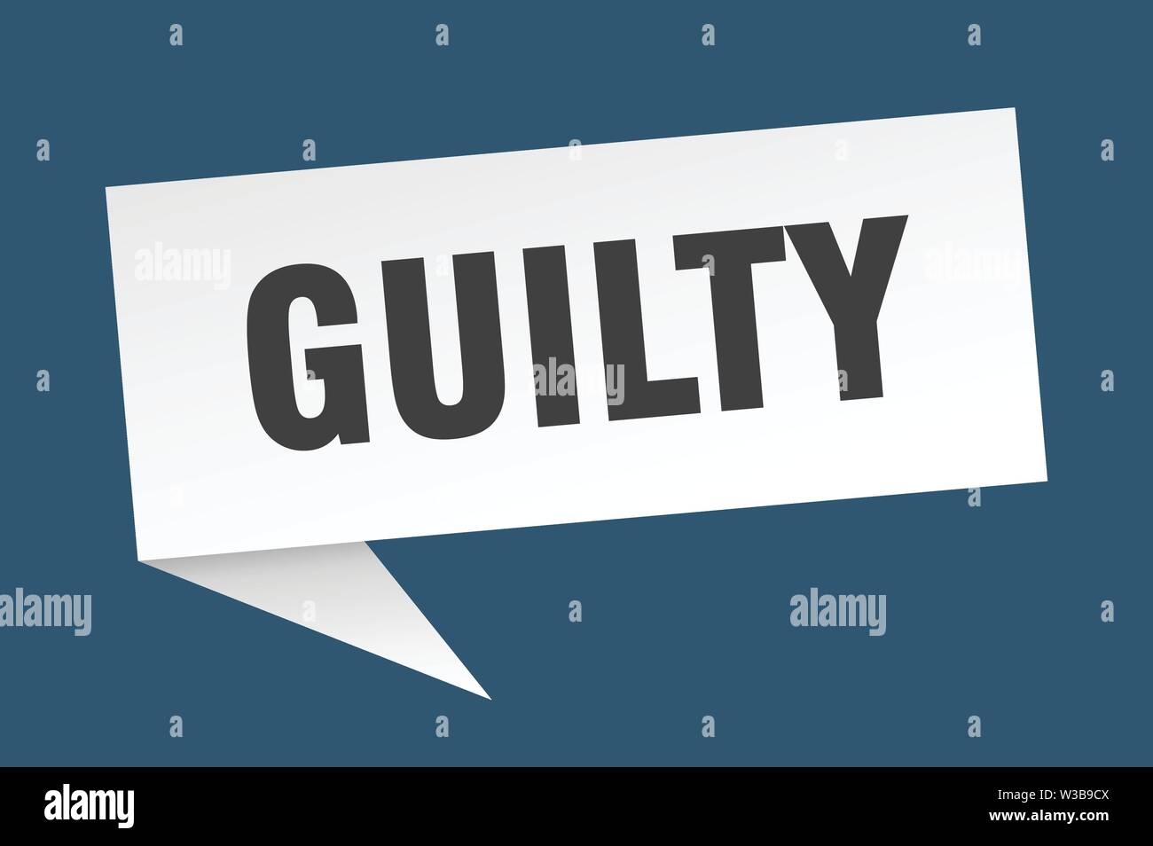 guilty speech bubble. guilty sign. guilty banner Stock Vector Image ...