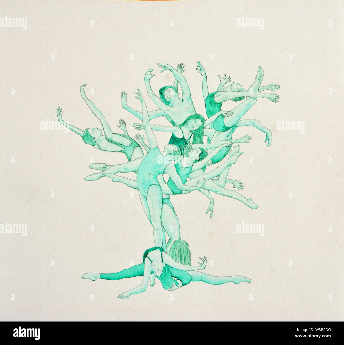 Body movement sketch hi-res stock photography and images - Alamy