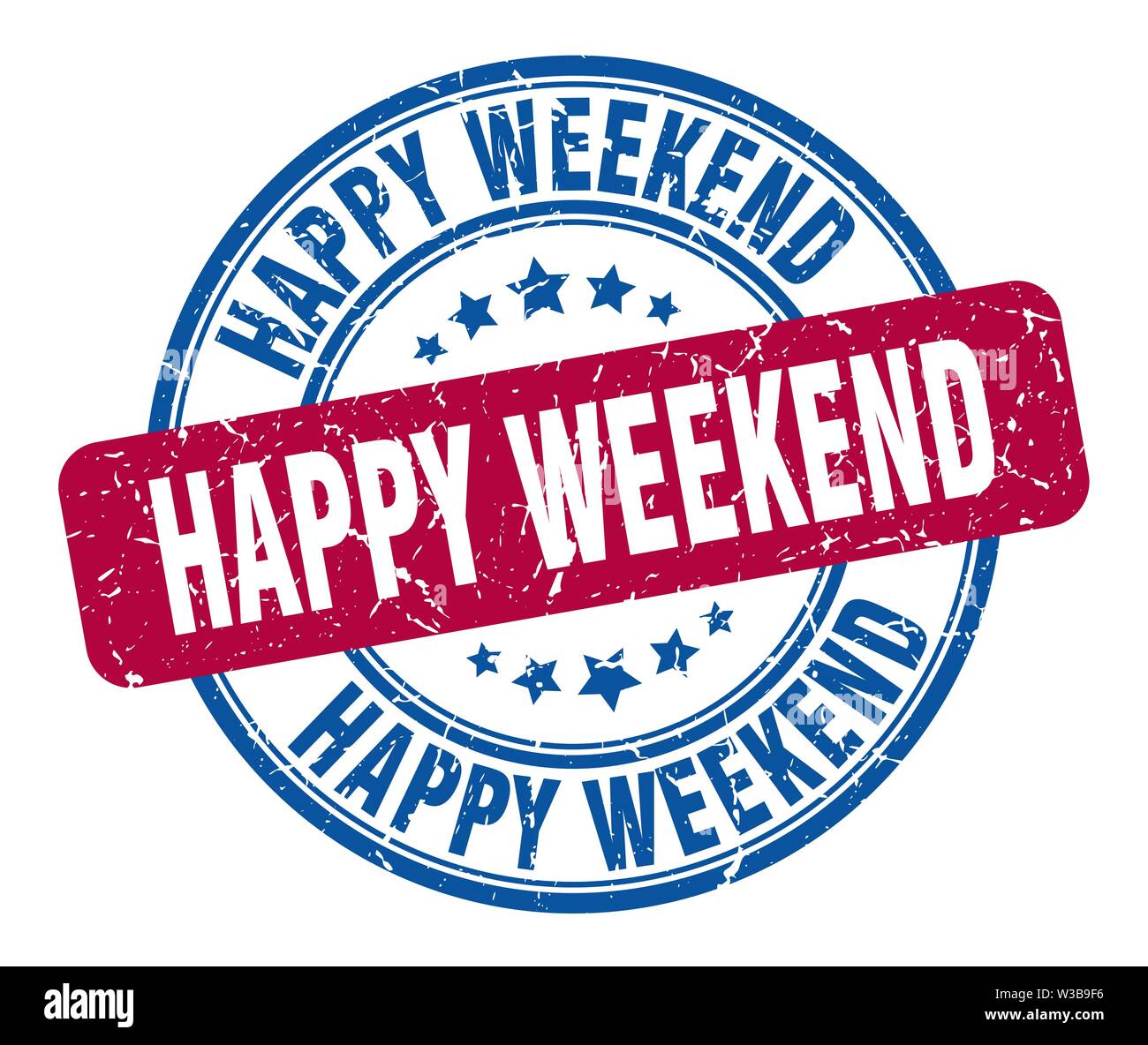 happy weekend stamp. happy weekend round grunge sign. happy weekend ...