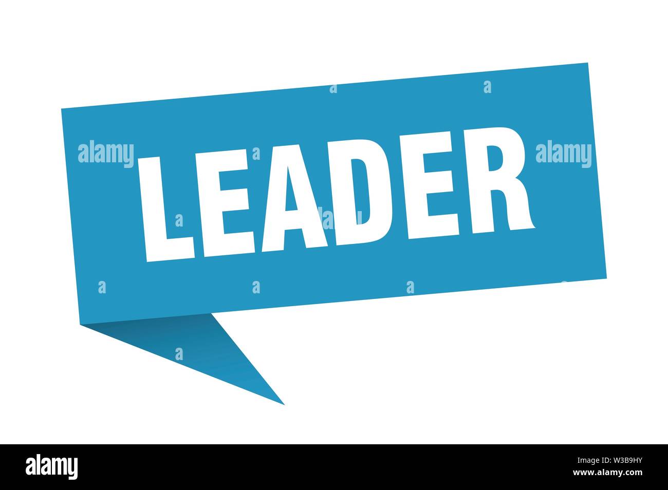 leader speech bubble. leader sign. leader banner Stock Vector Image ...