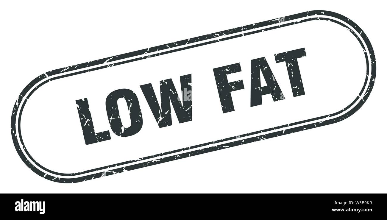 low fat stamp. low fat square grunge sign. low fat Stock Vector Image ...