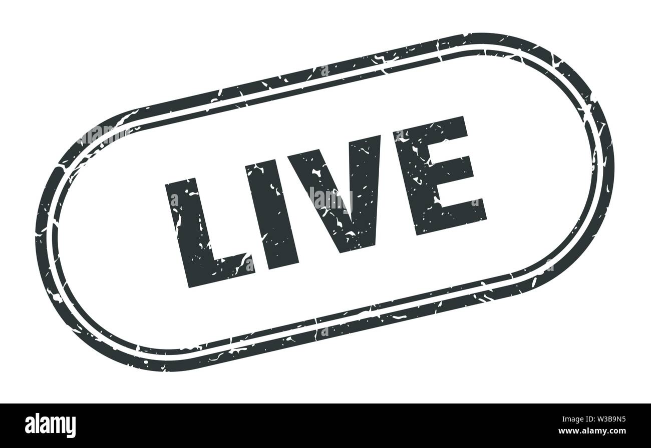 live stamp. live square grunge sign. live Stock Vector Image & Art - Alamy