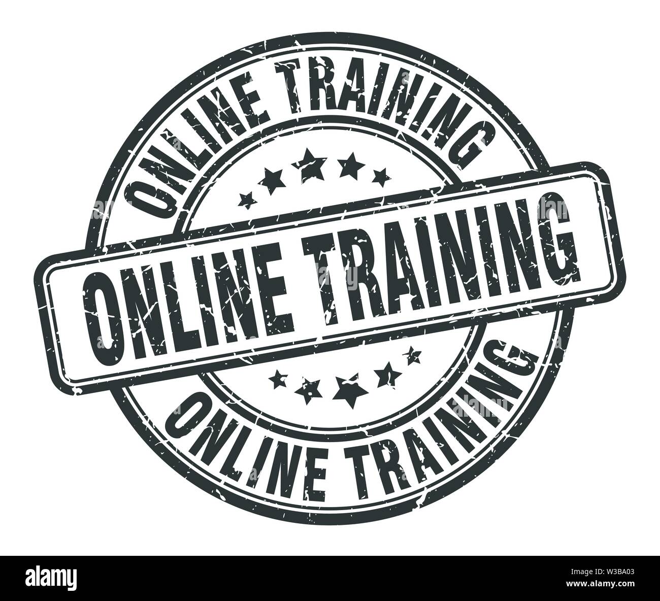 online training stamp. online training round grunge sign. online ...