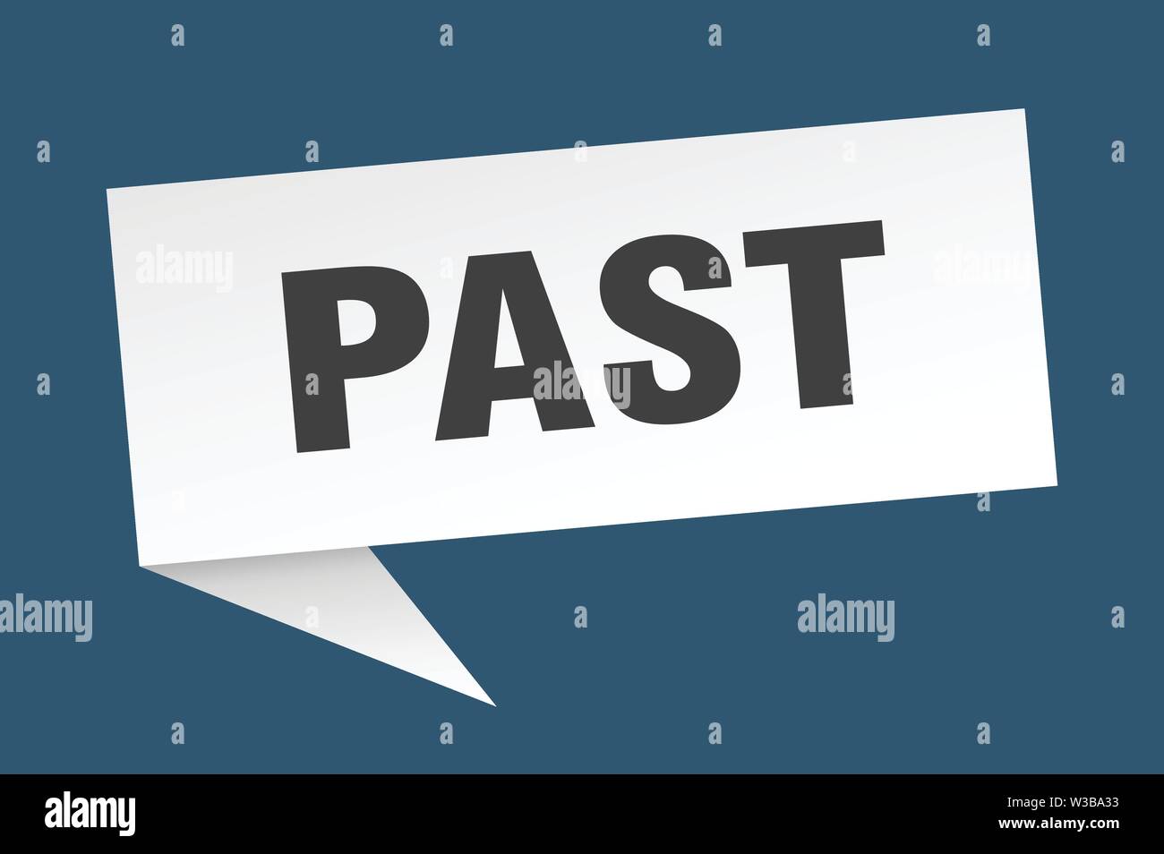 past speech bubble. past sign. past banner Stock Vector Image & Art - Alamy