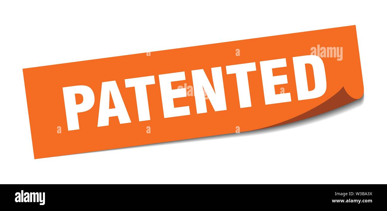 patented sticker. patented square isolated sign. patented Stock Vector ...