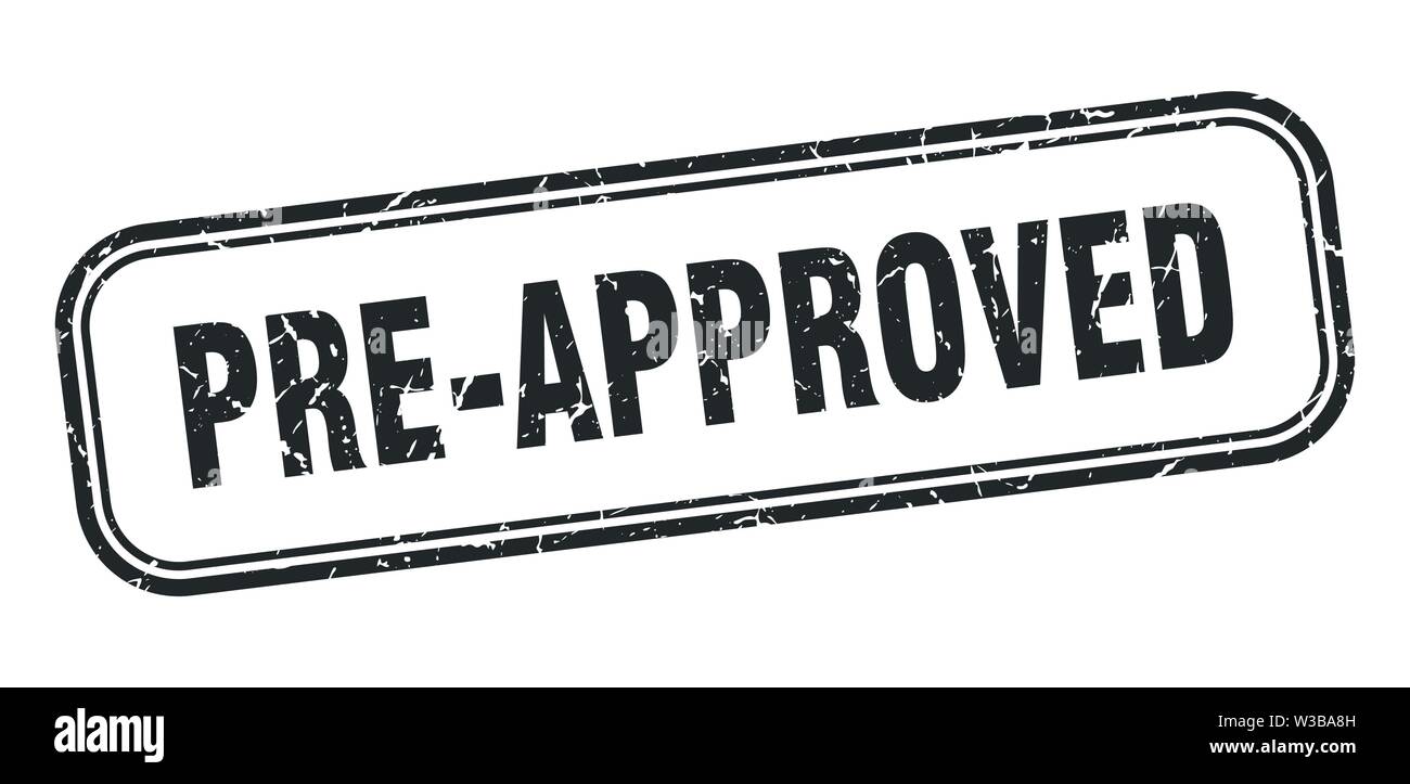 Pre approved seal Stock Vector Images - Alamy