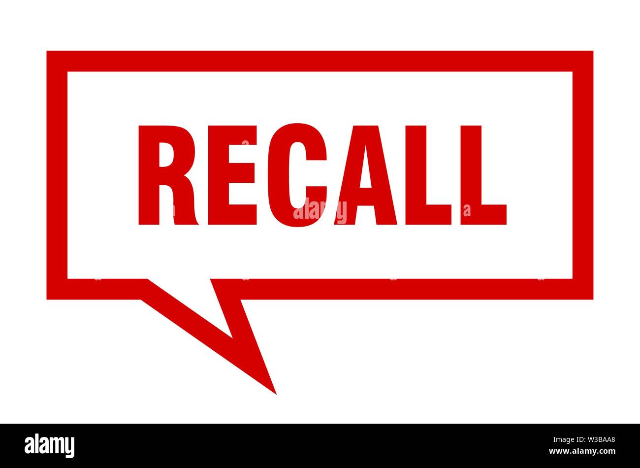 Recall word Stock Vector Images - Alamy