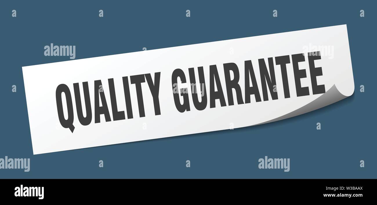 quality guarantee sticker. quality guarantee square isolated sign ...