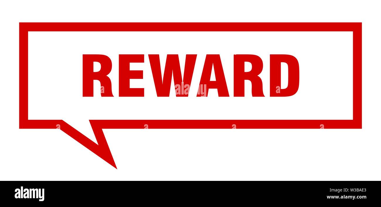 reward sign. reward square speech bubble. reward Stock Vector Image ...